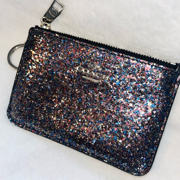 Coach | Accessories | Coach Glitter Key Card Holder | Poshmark